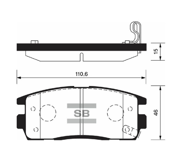 Колодки тормозные Sangsin Brake SP1205 Задние - купить по низким ценам ...
