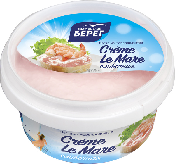 Паста из морепродуктов Crème Le Mare Сливочная Балтийский берег, 150 г ...