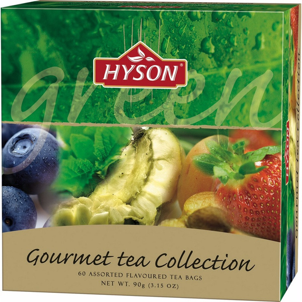 Характеристики Чай HYSON зел. Gurmet Tea Collection 60 пак x 1.5гр/уп ...