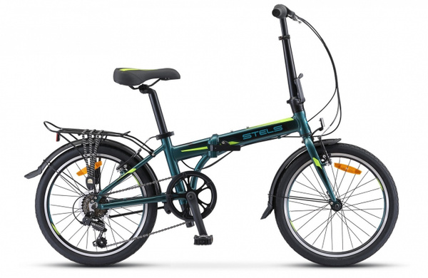 Велосипед STELS Pilot-630 MD 20" 11.5" Зелёный-синий Двухколёсный ...