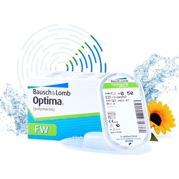 Контактные линзы Bausch & Lomb Optima FW -5.25 / 14 / 8.4., 4 шт ...