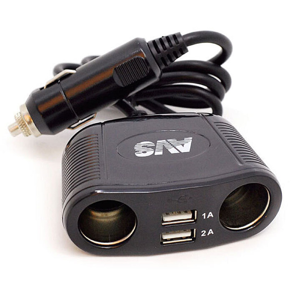Разветвитель прикуривателя AVS 12/24 (на 2 выхода+2USB) CS220U купить c доставкой на OZON по ...