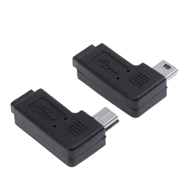 2шт 90 градусный разъем Micro Usb для подключения адаптера Mini Usb для