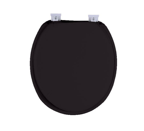Сиденье для унитаза 41.5x35.5x5 см мягкое Libero черное - купить по ...
