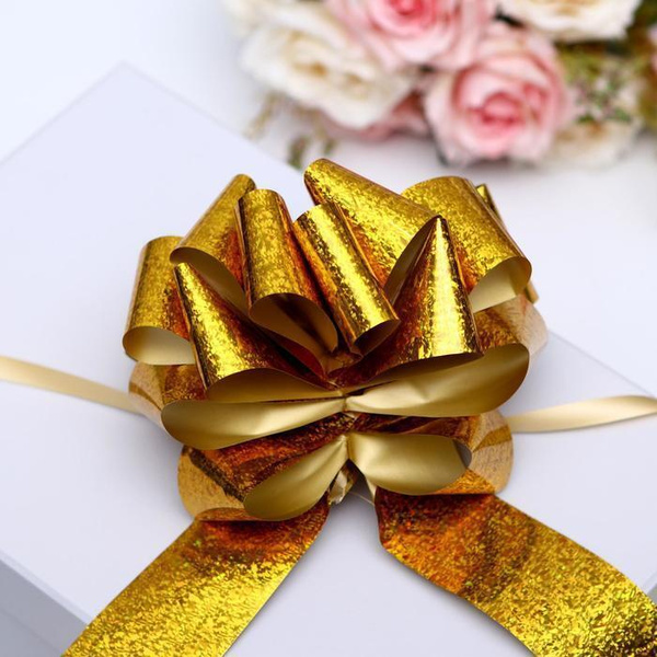 Бант-шар №5 голография, цвет жёлтый (3 штуки) - купить по выгодной цене ...