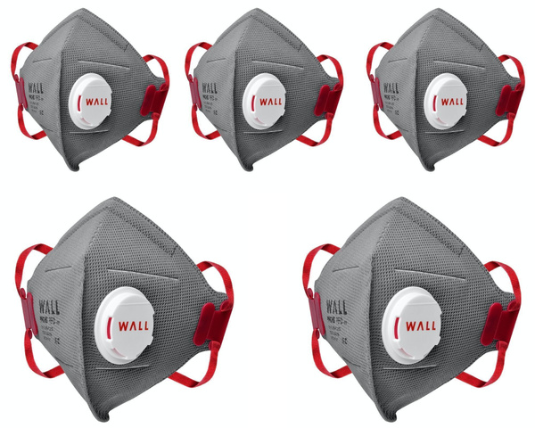 Wall Респиратор универсальный "WALL 99CHK", FFP3, размер Универсальный, 5 шт. - купить с ...