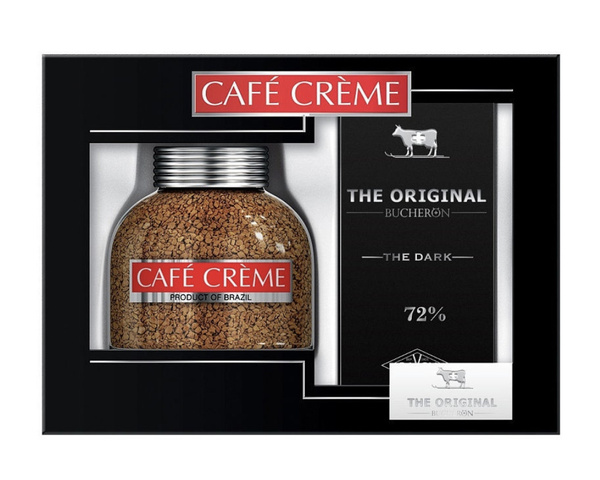 Кофе растворимый Cafe Creme сублимированный и шоколад горький Swiss ...
