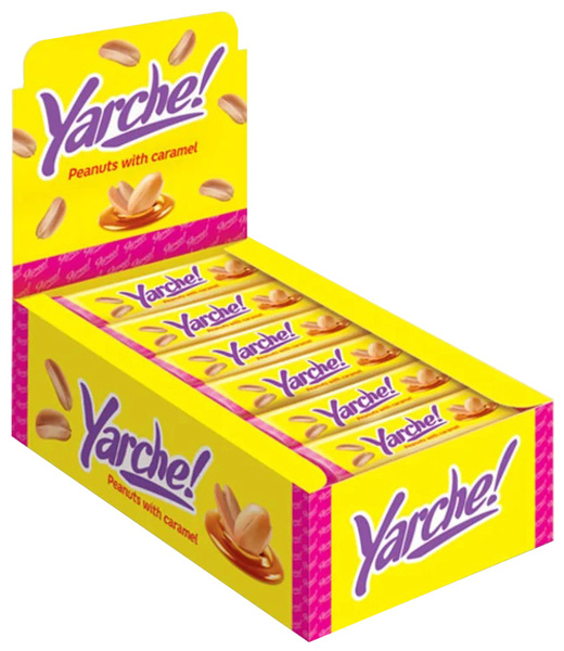 Батончик глазированный с арахисом "Ярче!" (Yarche!) КДВ, 18 шт по 50 г ...