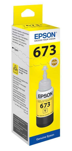 Расходник для печати Epson Краска 673, Желтый (yellow), для струйного ...
