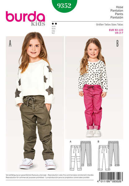 Выкройка для шитья Бурда/ Burda style 9352 - купить с доставкой по ...