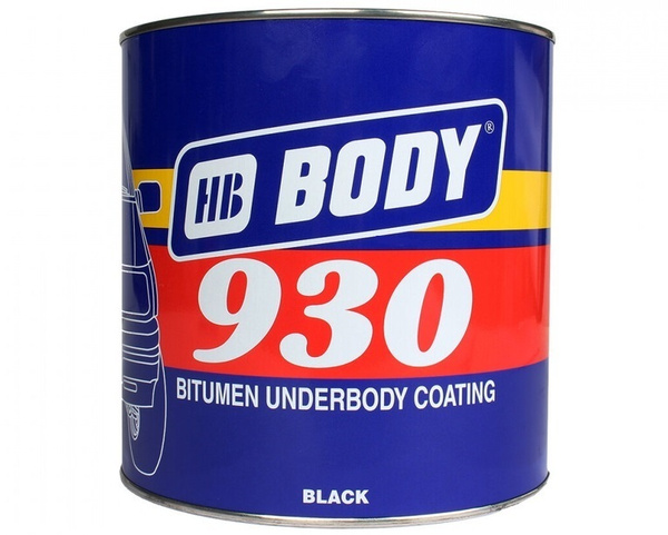Антикоррозийный состав Body 930 черный 2,5 кг (Шумопоглощающий для ...