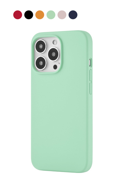 Чехол uBear Touch Case (Liquid silicone) для iPhone 13 Pro, зеленый ...