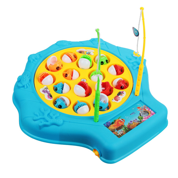 ИГРОЛЕНД Игрушка-рыбалка на батарейках, ABS, 2xAA, звук, 22х20,5х3см ...