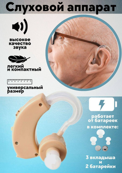Слуховой аппарат для пожилых / Слуховой аппарат / Для пожилых людей ...