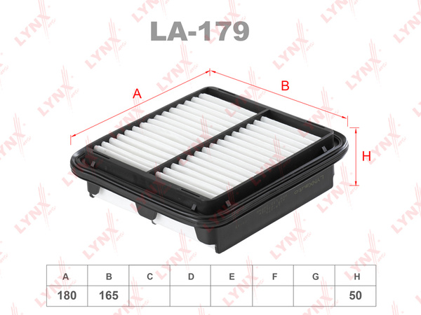 Фильтр воздушный LYNXauto LA-179 - купить по выгодным ценам в интернет ...