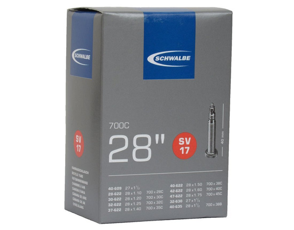 Камера велосипедная SCHWALBE SV 17 28"/700C 28/47 Presta 40 мм 05 ...