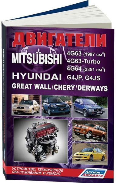Mitsubishi двигатели 4G63, 4G63-Turbo, 4G64. Hyundai двигатели G4JP ...