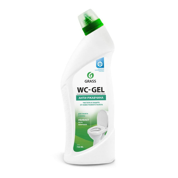 Средство для чистки сантехники GraSS WC- Gel 750 мл купить на OZON по ...