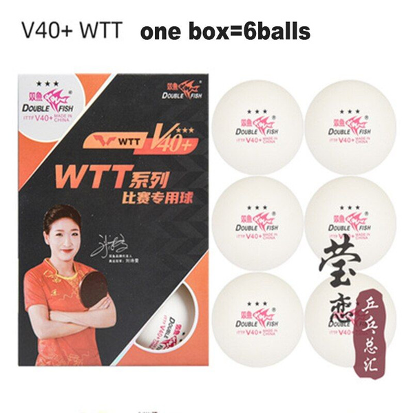 Double Fish V40+ WTT 2021. Официальный мяч для настольного тенниса на WTT 2021. Одобрен ITTF ...