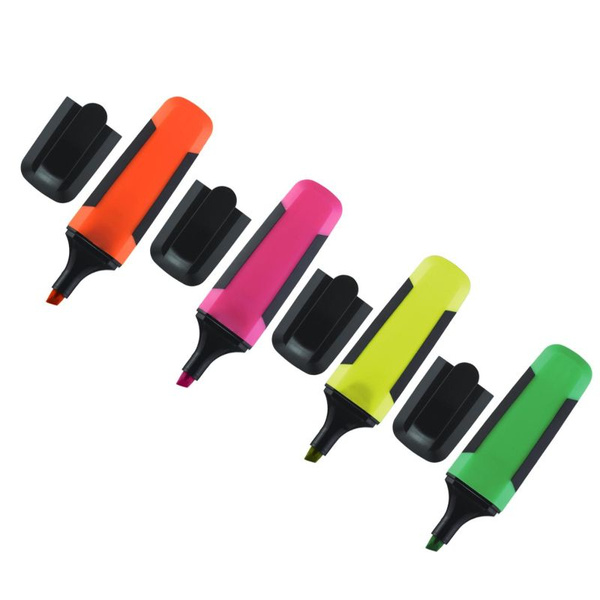 Набор текстовыделителей Attache Selection Neon Dash 1-5мм набор 4цв - купить с доставкой по ...