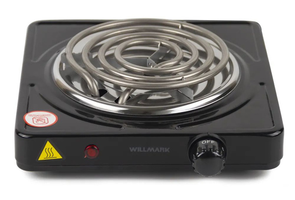 Электрическая настольная плита WILLMARK НS-115T, черный - купить с доставкой по выгодным ценам в ...