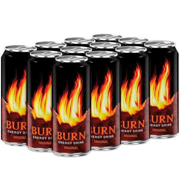 Берн / Энергетический напиток Burn Original 0,449л. (12 шт) - купить с доставкой по выгодным ...