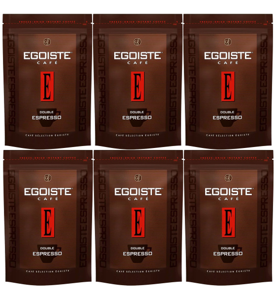 Кофе растворимый EGOISTE Double Espresso, 70г х 6шт. Эспрессо - купить ...