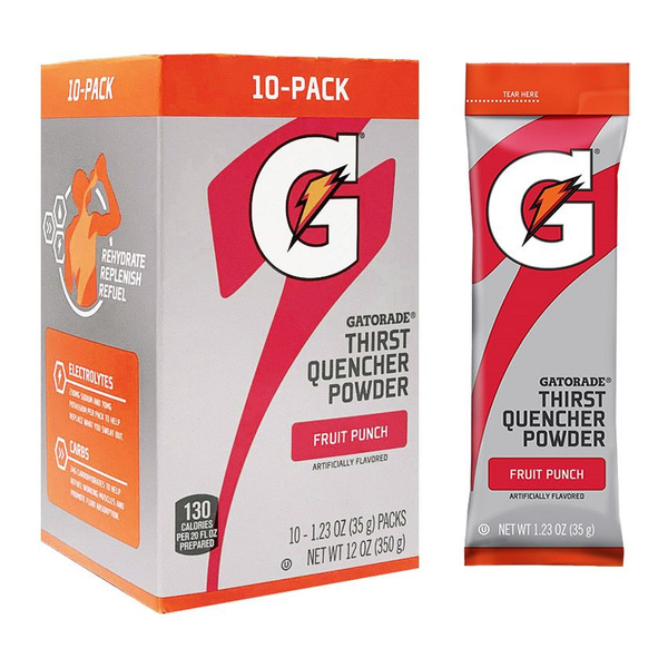 Изотоник Gatorade Thirst Quencher Powder Sticks 10 Pack x 35g Фруктовый ...