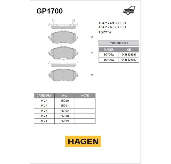 Колодки тормозные Sangsin Brake GP1700 Передние - купить по низким ...