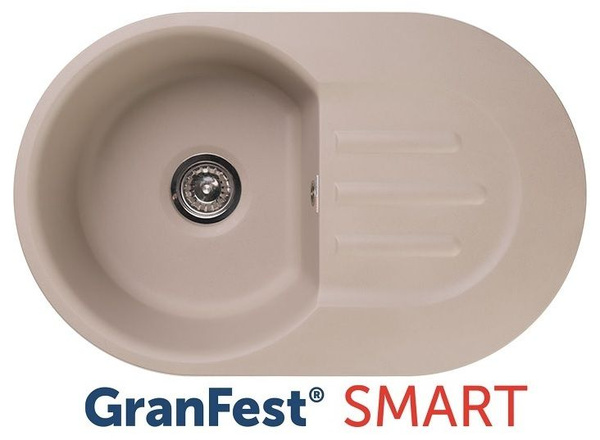 Мойка для кухни GranFest / Мойка кухонная из искусственного камня GranFest SMART GF-SM 685 L ...