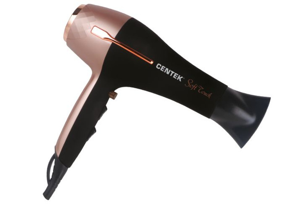 Фен для волос Centek CT-2242, черный, светло-розовый - купить по ...