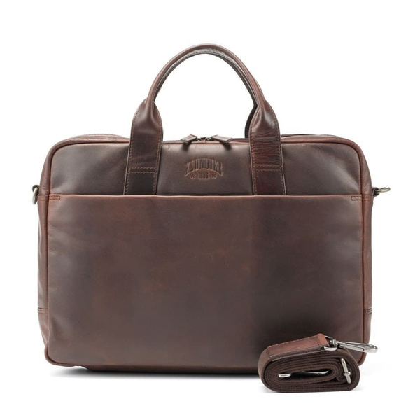 Сумка KLONDIKE DIGGER Mavis, натуральная кожа в темно-коричневом цвете ...