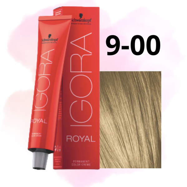 Schwarzkopf Professional Краска для волос Igora Royal 9-00 блондин натуральный экстра 60 мл ...
