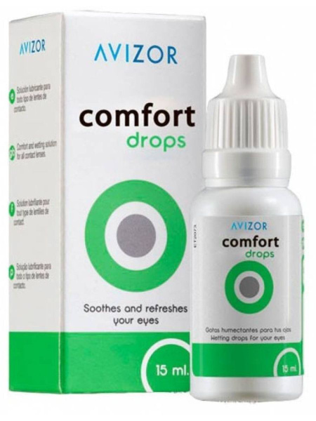 Avizor Comfort Drops / 15 мл капли увлажняющие для линз для глаз ...