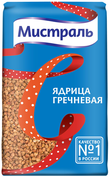 Крупа гречневая МИСТРАЛЬ ядрица высший сорт, 900 г / Гречка - купить с ...