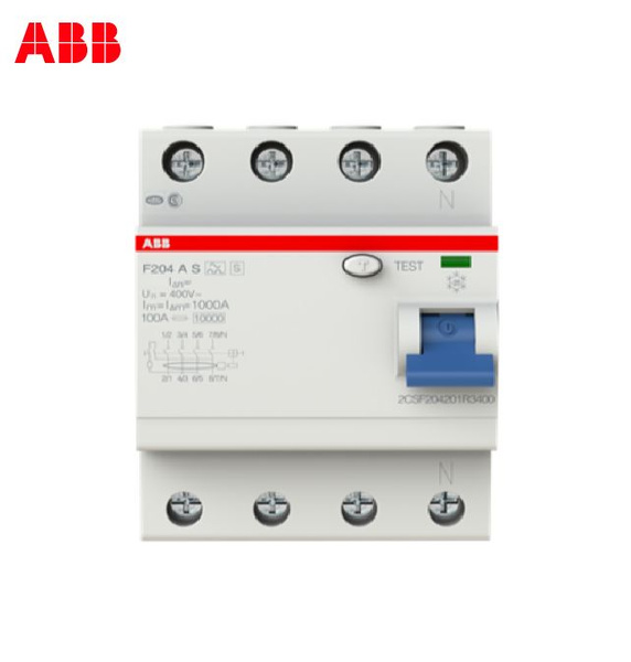 Выключатель дифференциальный УЗО ABB F204 A S-40/0,3 4Р тип A S ...