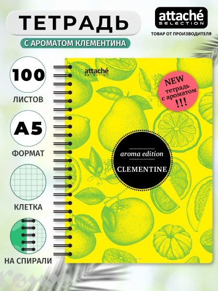 Тетрадь Attache Selection A5 (14.8 × 21 см), A5 (14.8 × 21 см), 1 шт., листов: 100 - купить с ...