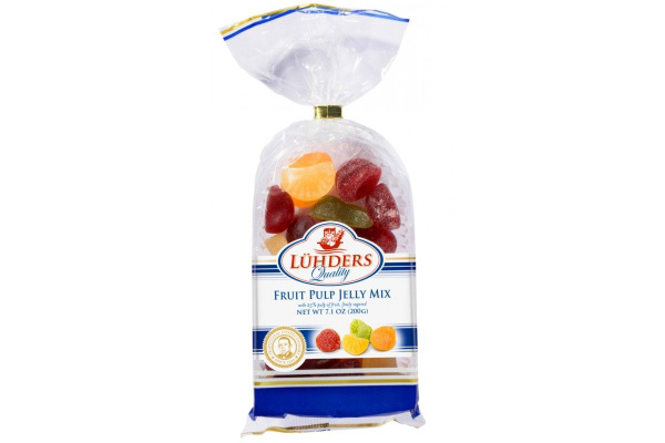 Мармелад Luhders Фруктовый микс с мякотью, 200 гр, Германия - купить с ...
