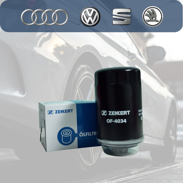 Фильтр масляный ZEKKERT OF-4034; масляный фильтр для Фольксваген, Ауди, Шкода, Сеат купить на ...