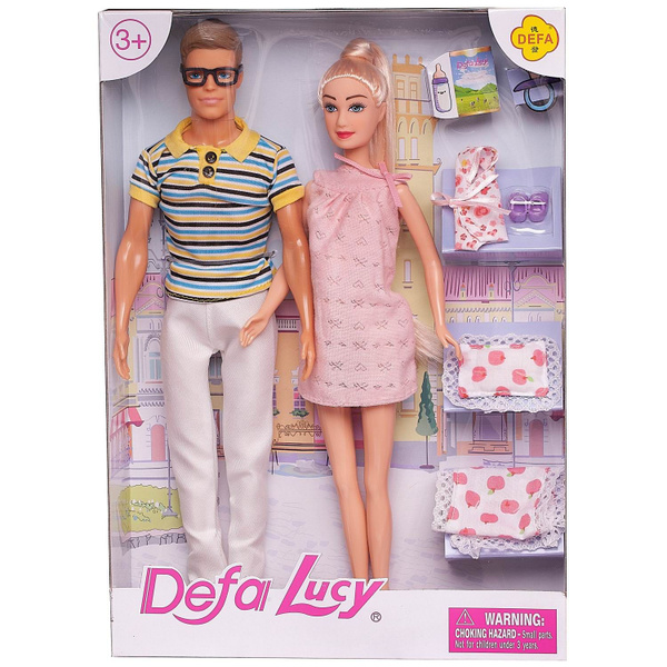 Игровой набор Куклы Defa Lucy&Kevin В ожидании чуда: муж и беременная ...