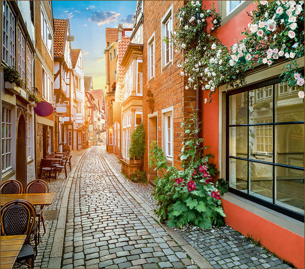 Фотообои Vostorg № 256 Солнечная улочка 294х260см купить на OZON по ...