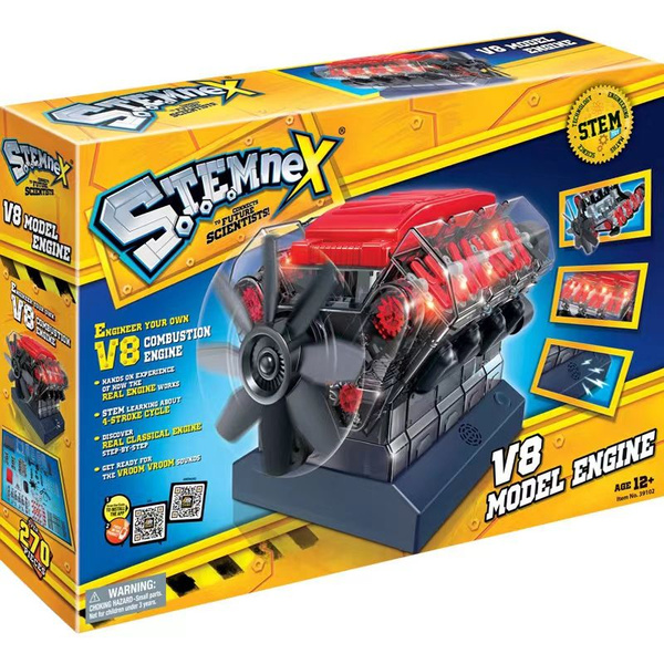 Комплект для сборки двигателя внутреннего сгорания V8, игрушка для ...