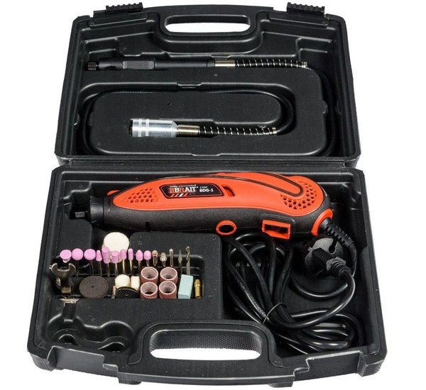 Гравер электрический BDG-1 (40 предметов, мощность 135Вт, 10000-32000об/мин, 220В/50Гц) BRAIT ...