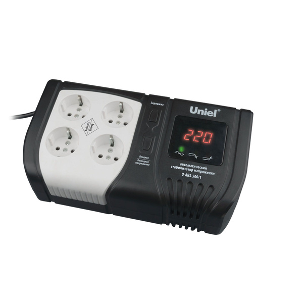 U-ARS-500-1 Стабилизатор напряжения Uniel серии Standard Expert 500 ВА ...