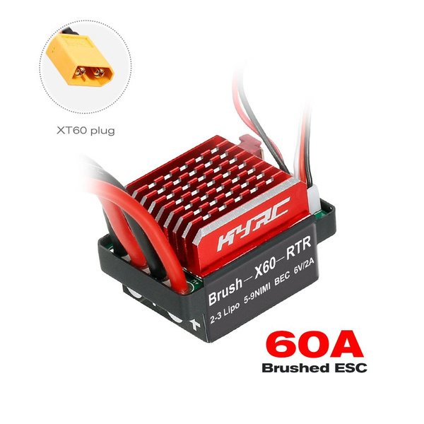 60A ESC Пульт Дистанционного Управления Автомобильный ESC Щеточный ...