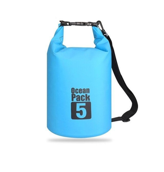 Водонепроницаемый непромокаемый гермомешок рюкзак Ocean Pack 5 литров ...
