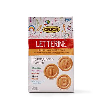 Печенье CRICH Biscuits with cereals and honey Letterine мультизлаковое ...