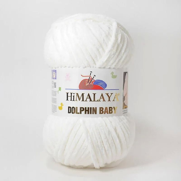 Плюшевая пряжа для вязания Himalaya Dolphin Baby 80363 жемчуг - купить ...