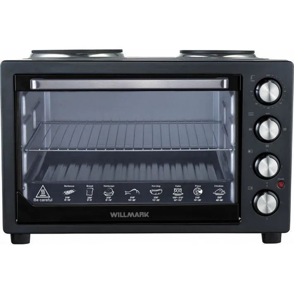 Мини-печь WILLMARK WHO-588B, черный, 45 л купить по низкой цене с доставкой в интернет-магазине ...