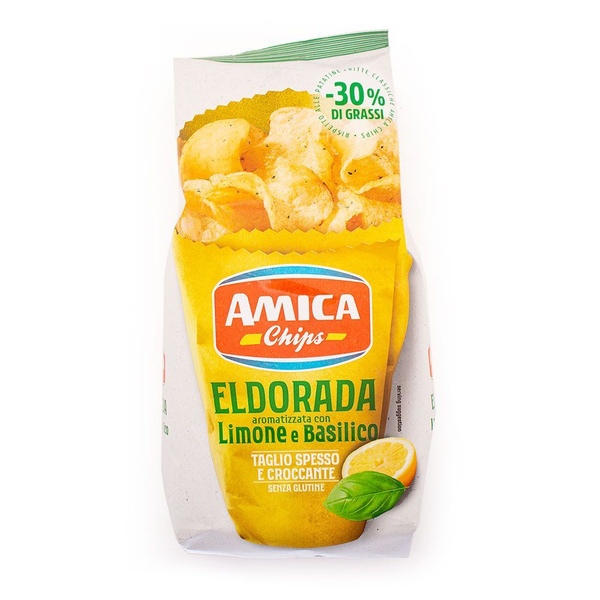 Чипсы картофельные с лимоном и базиликом ELDORADA, AMICA CHIPC, 0,130 ...